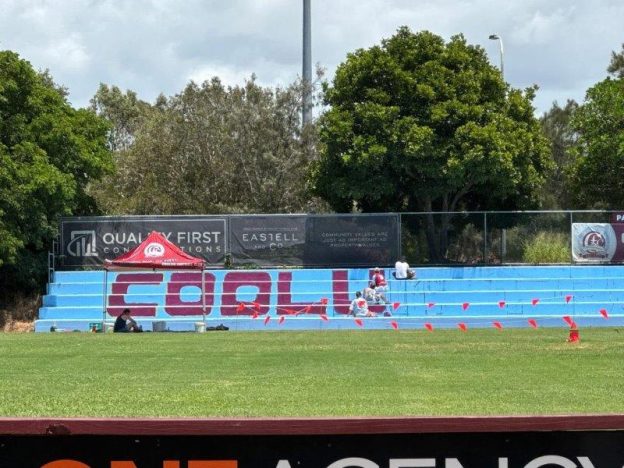 Coolum Football Grandstand Painting - Coolum Advertiser